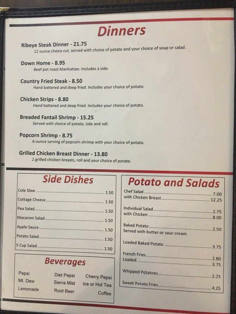 Menu at Fast Lanes & Pit Stop Restaurant, Hoopeston