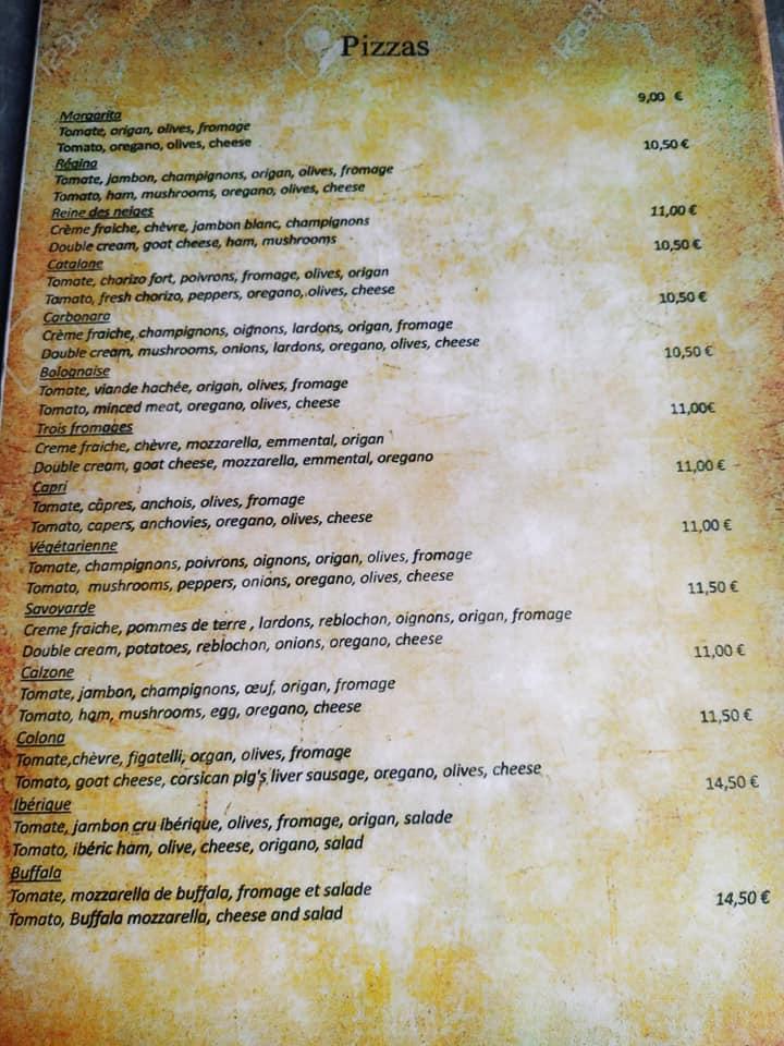 Menu au Restaurant La Gamate Argelès sur Mer, Argelès-sur-Mer
