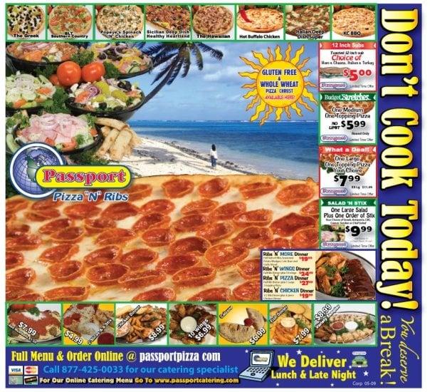 Menu at Passport Pizza / Open Lunch / Open Late Night pizzeria, New Haven