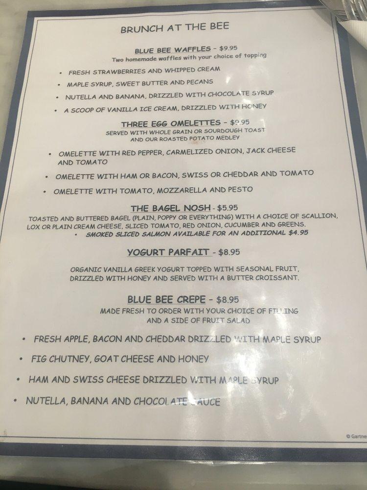 Menu at Blue Bee Cafe, Delhi