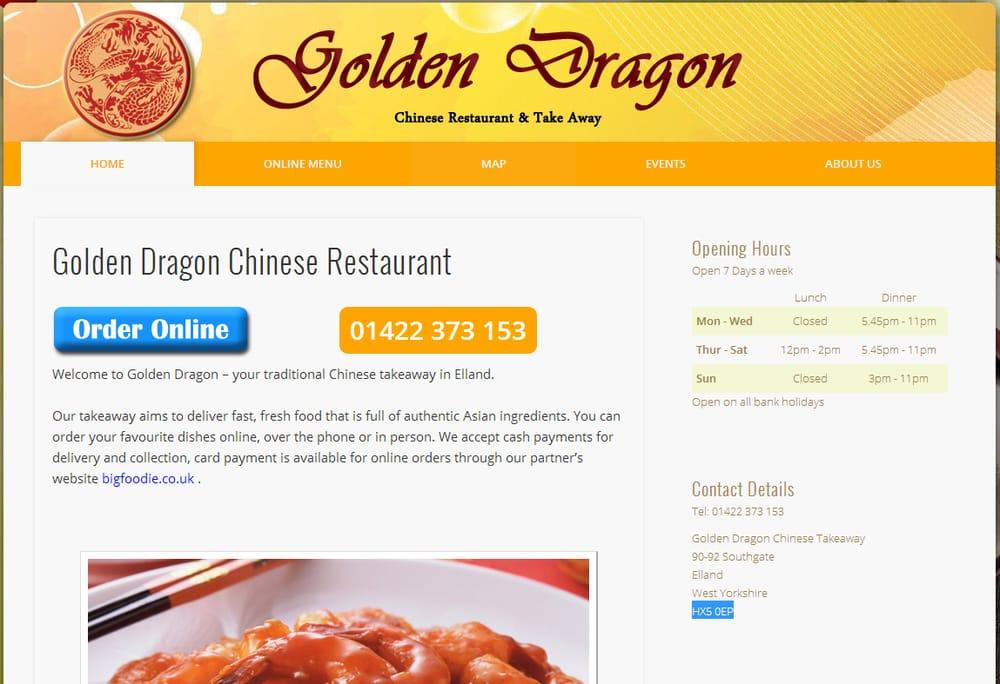 Menu at Golden Dragon Chinese Restaurants and Takeaway, Elland