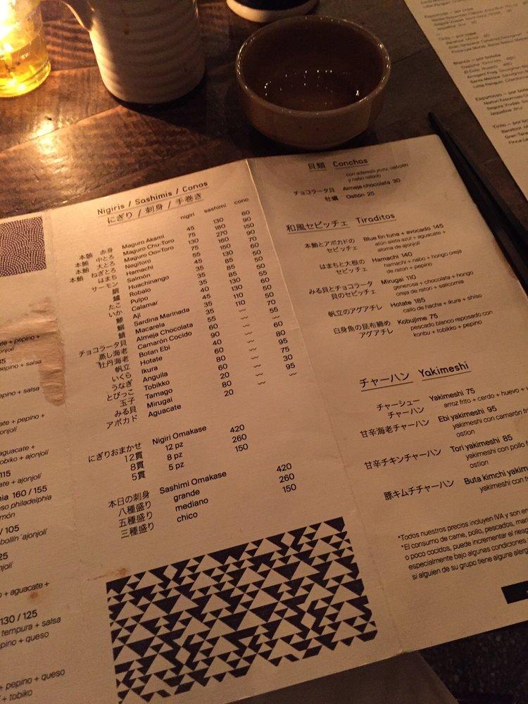 Carta del restaurante Koku - Lerma, Ciudad López Mateos, Calle Río ...