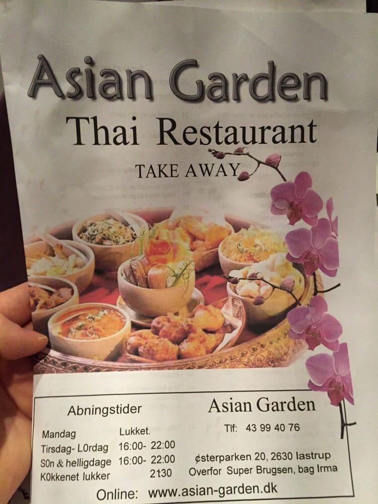 Menu at Asien Garden restaurant, Taastrup