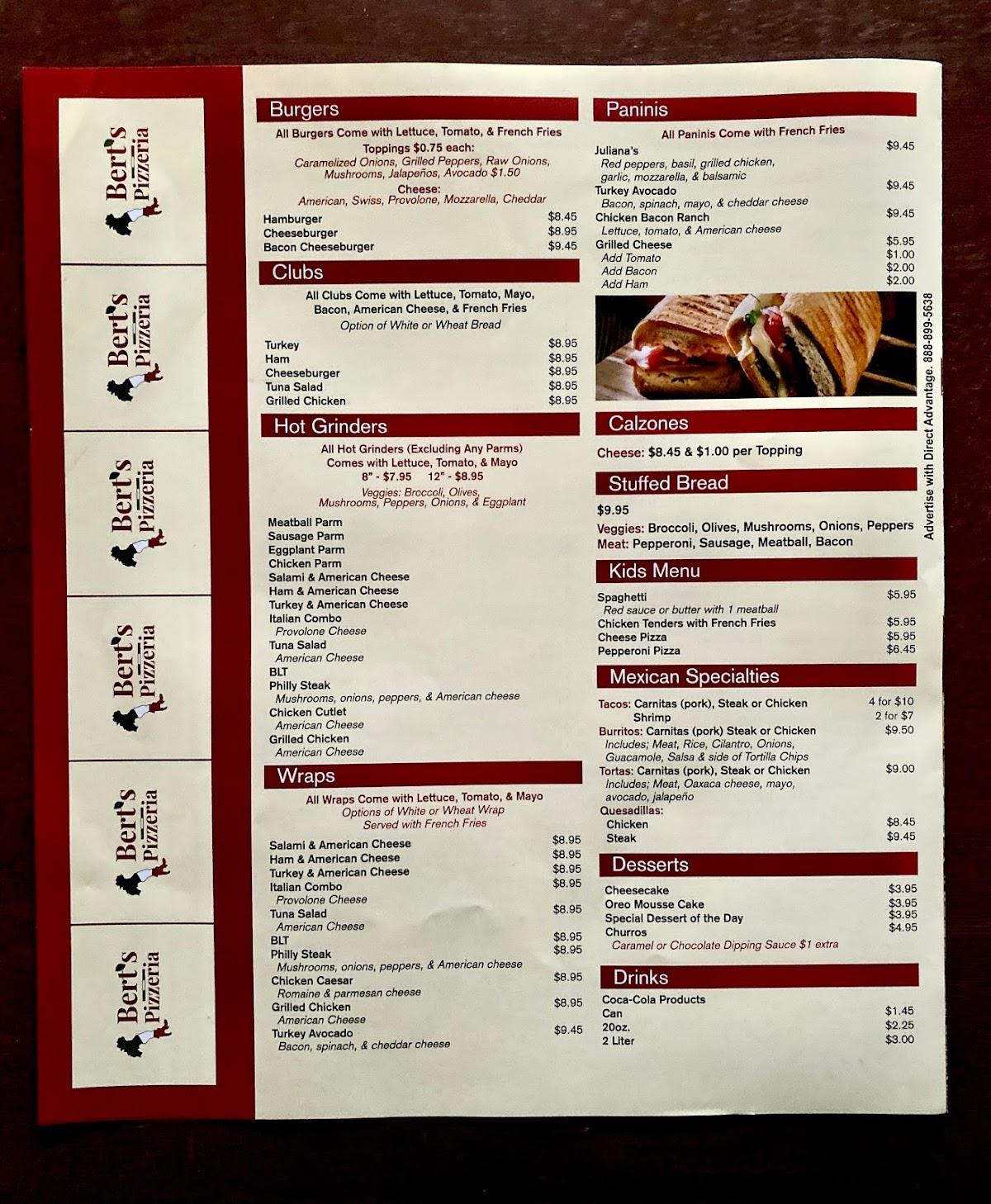 Menu at Ocho Cafe - West Hartford, West Hartford