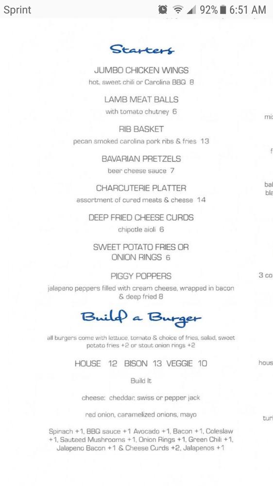 Menu at Overland Restaurant & Pub, Gardnerville, U.S. Hwy 395 N