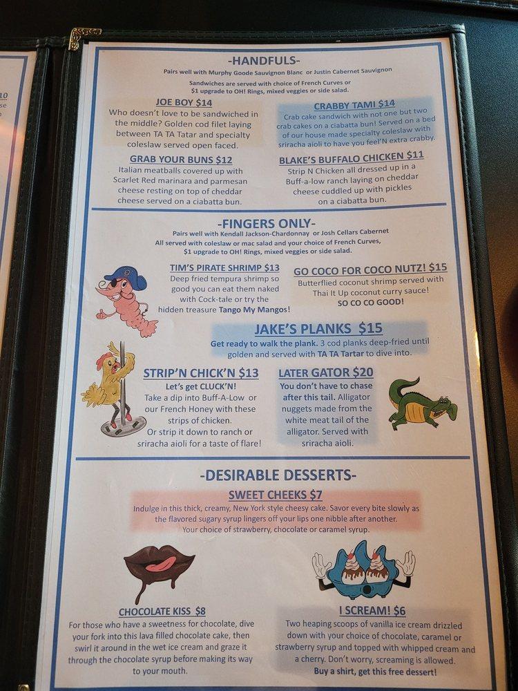 Menu at The Wet Clam pub & bar, Lake Havasu City, AZ-95 N #718