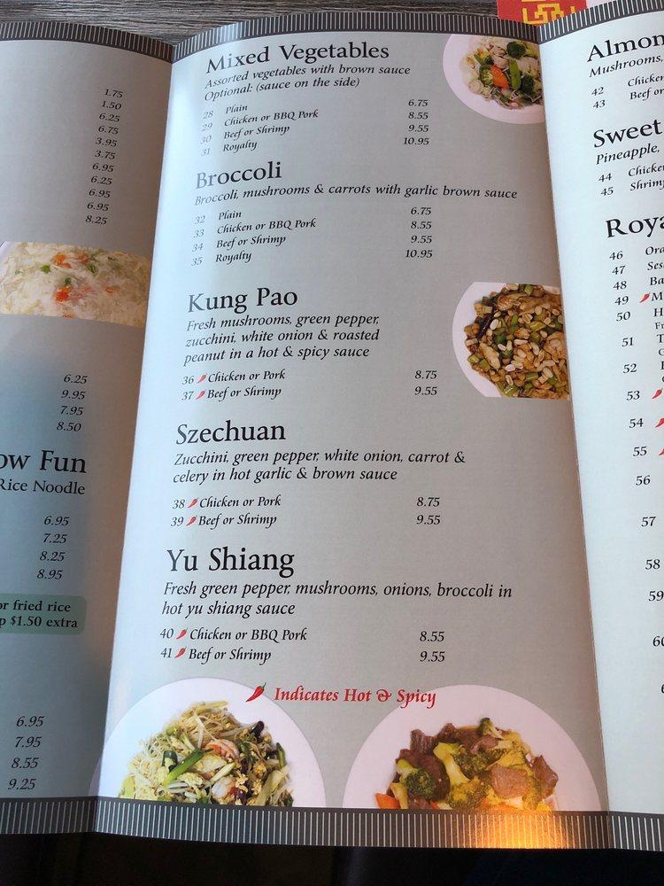 Menu at King's Chef Chinese Food restaurant, Mesa