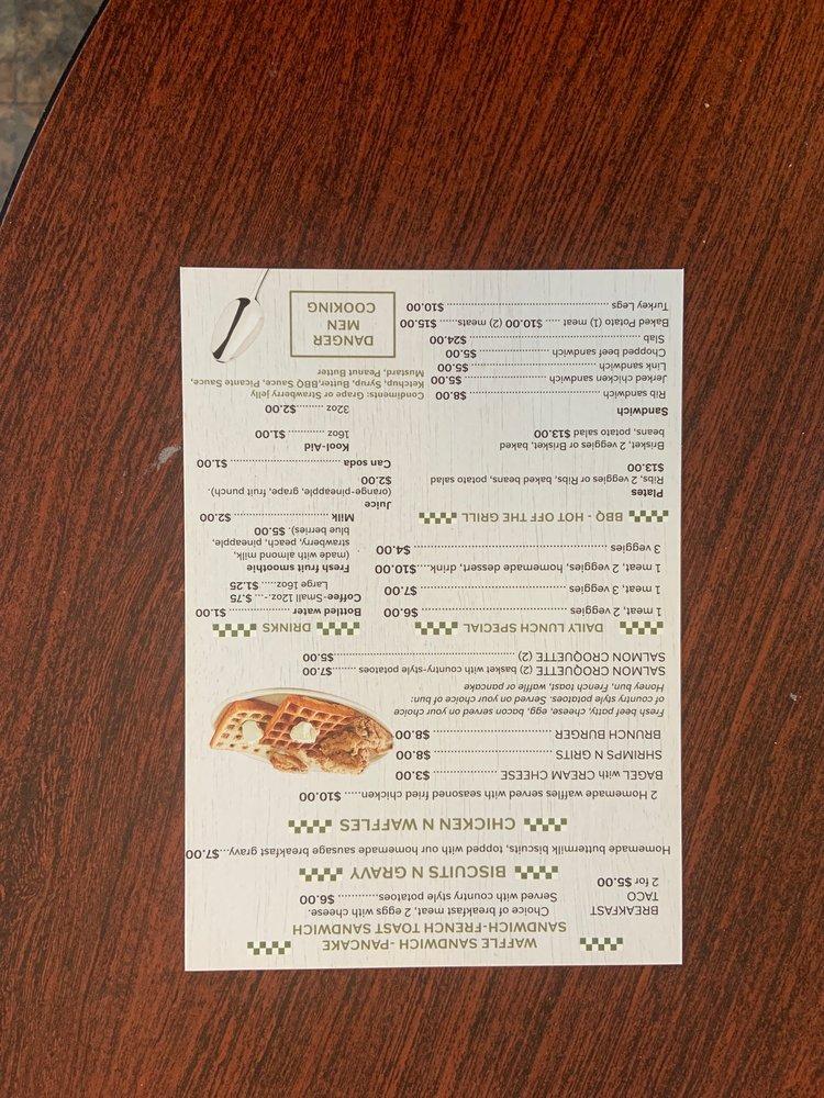 Menu at The Breakfast Bar, Dallas