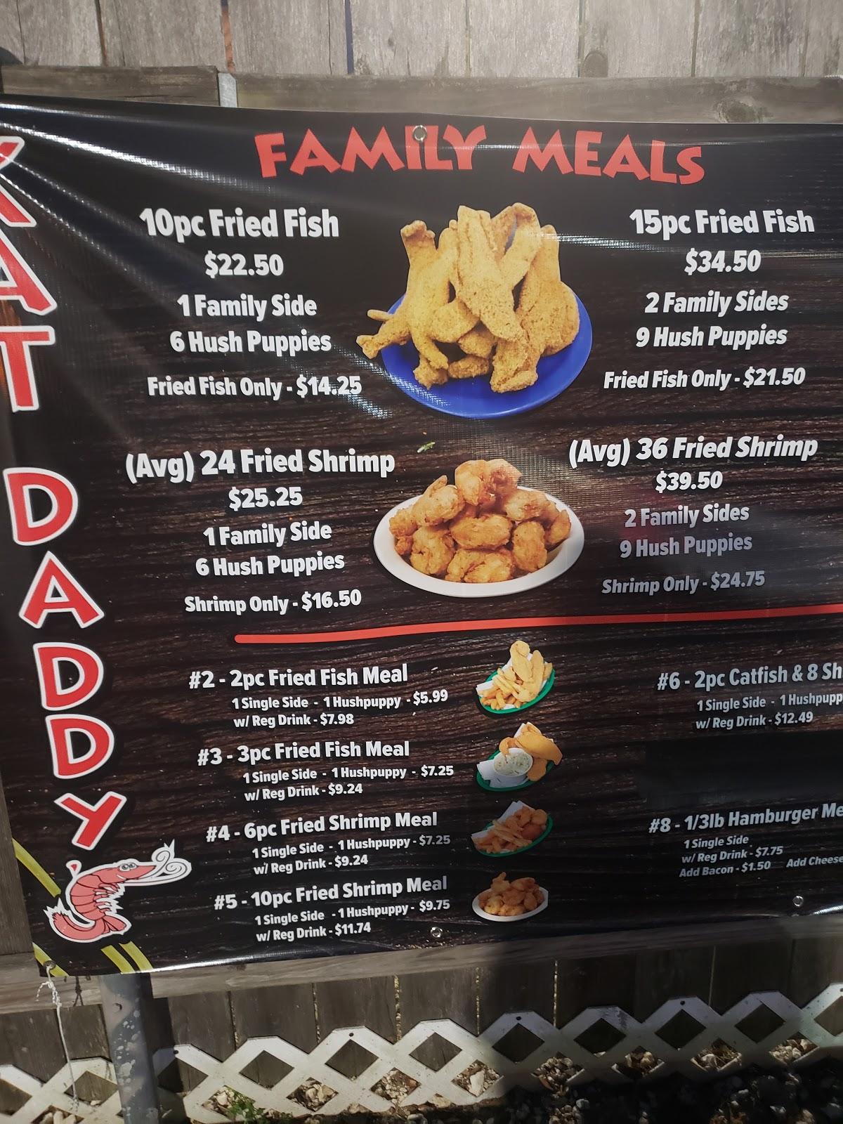 Menu at Kat Daddy's Drive-thru Kitchen restaurant, Lake Charles