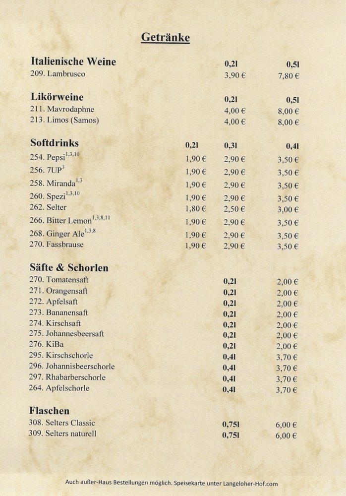 Speisekarte von Restaurant Meteora, Elmshorn