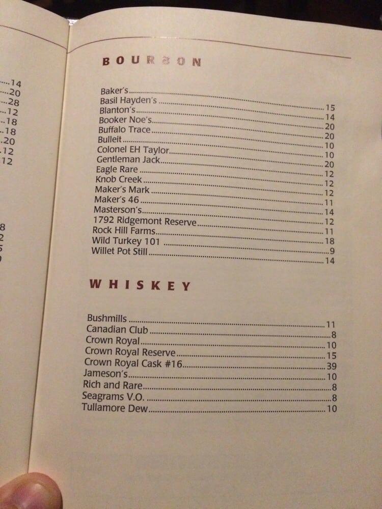 Menu at Daniel's Broiler steakhouse, Seattle, 809 Fairview Pl N