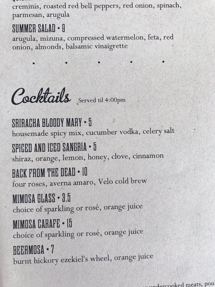 Menu at Flying Squirrel pub & bar, Chattanooga