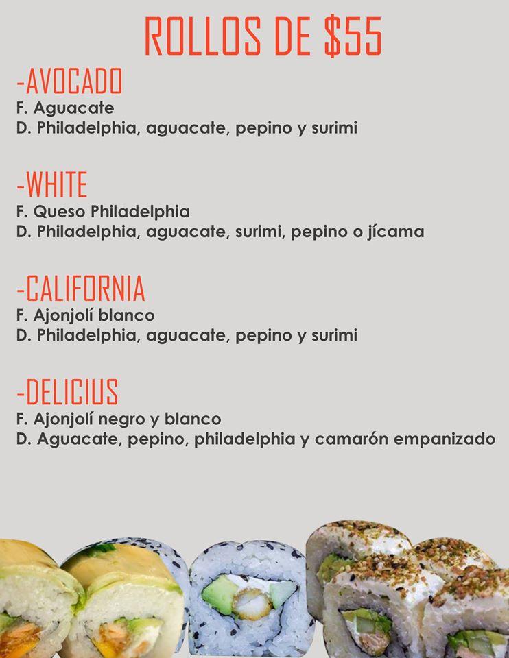 Menu at Sushi Box Ticul restaurant, Ticul