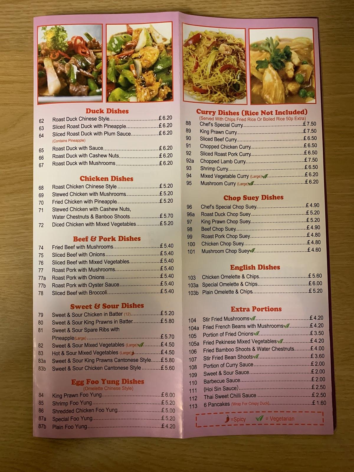 Menu at The Master Chippy Chinese take away &fish &chip fast food, Fareham