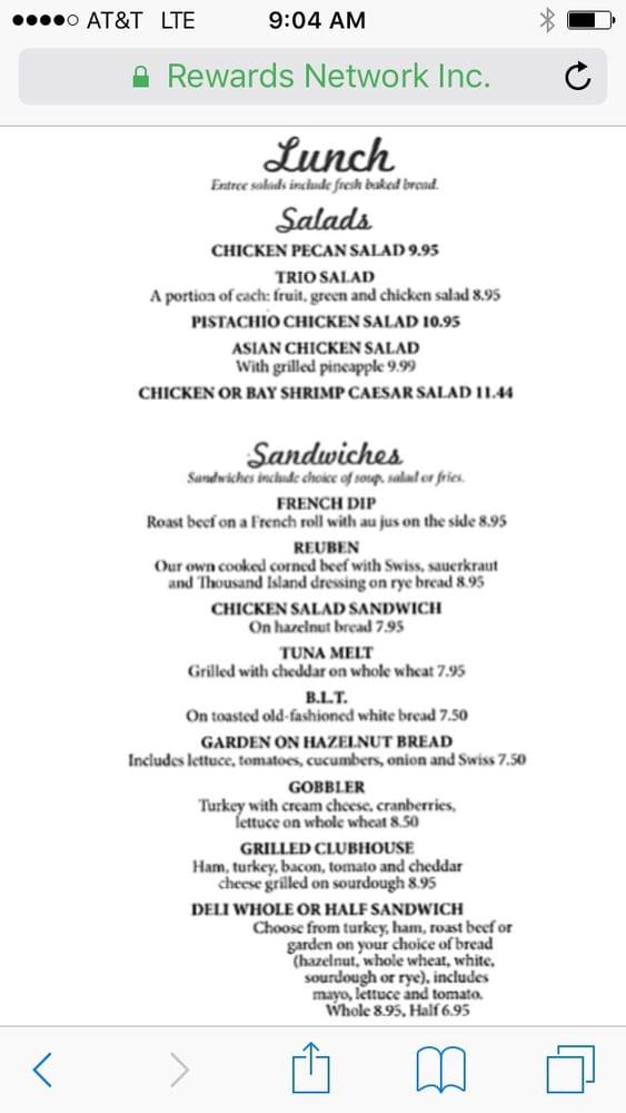 Menu at Tuscany at Des Moines Creek restaurant, Des Moines