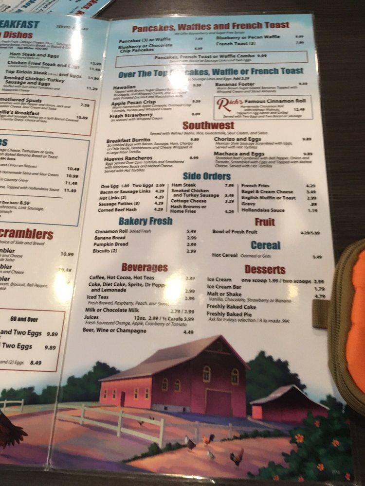 Menu at Molly Brown's Country Cafe, Hesperia, Smoke Tree St