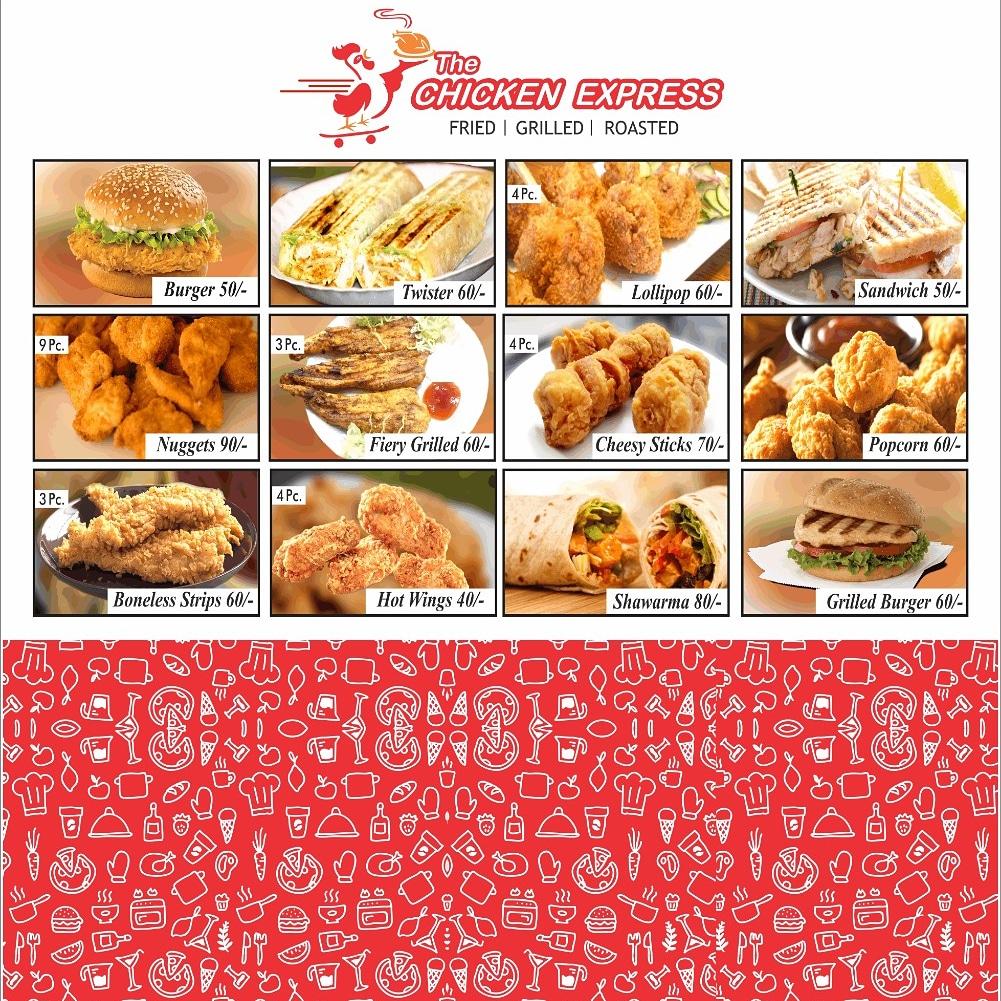 Menu at The chicken express, Bhopal, Infront