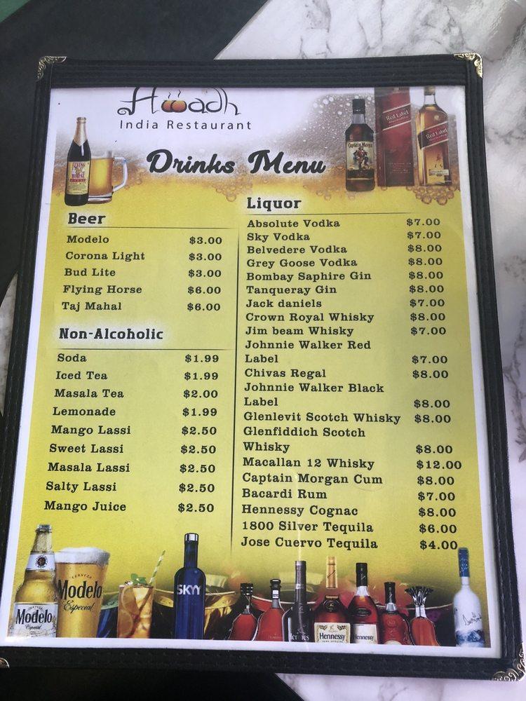 Menu at Awadh India Restaurant, Columbus