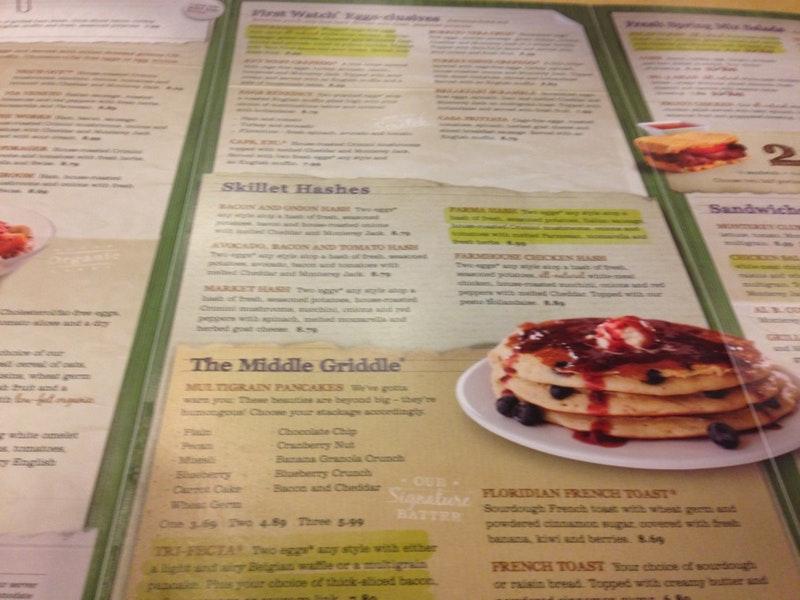 Menu at First Watch cafe, Rockville, 100 Gibbs St Unit D