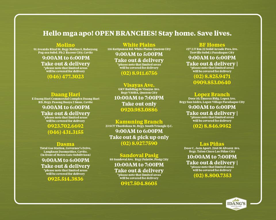 Menu at Lola Idang's Noodle Shop restaurant, Quezon City, 64 C Visayas Ave