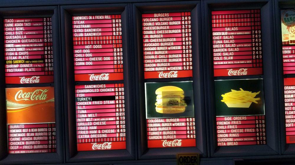 Carta del restaurante Volcano Burgers, Los Alamitos, W Cerritos Ave