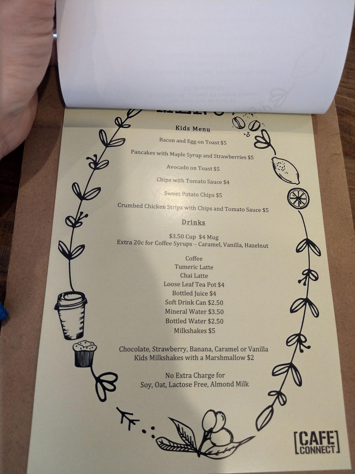 Menu at LiveBetter Cafe Connect, Orange