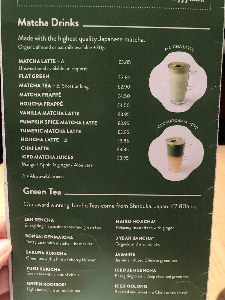 Menu at Tombo Japanese Cafe, London, 29 Thurloe Pl