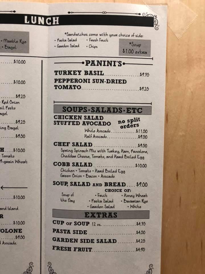 Menu at Blue Ridge Coffee pub & bar, Casper, Wyoming Blvd SW