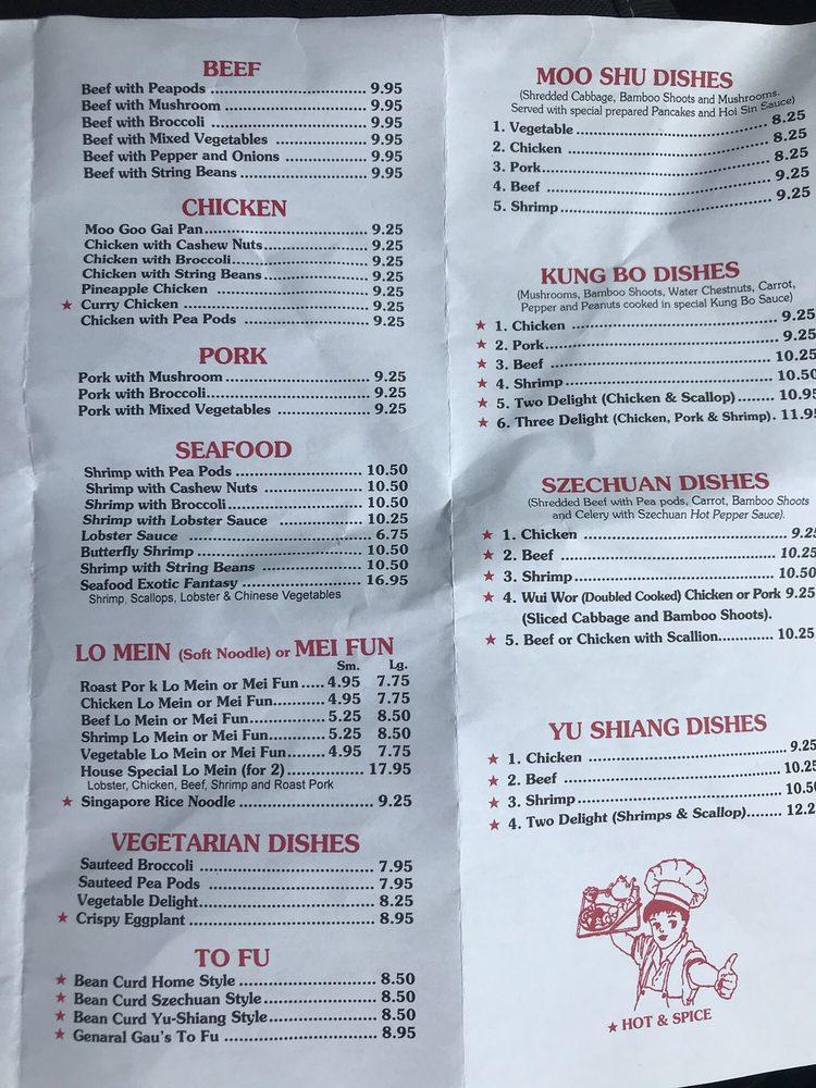 Menu at New Century Chinese Restaurant, Haverhill
