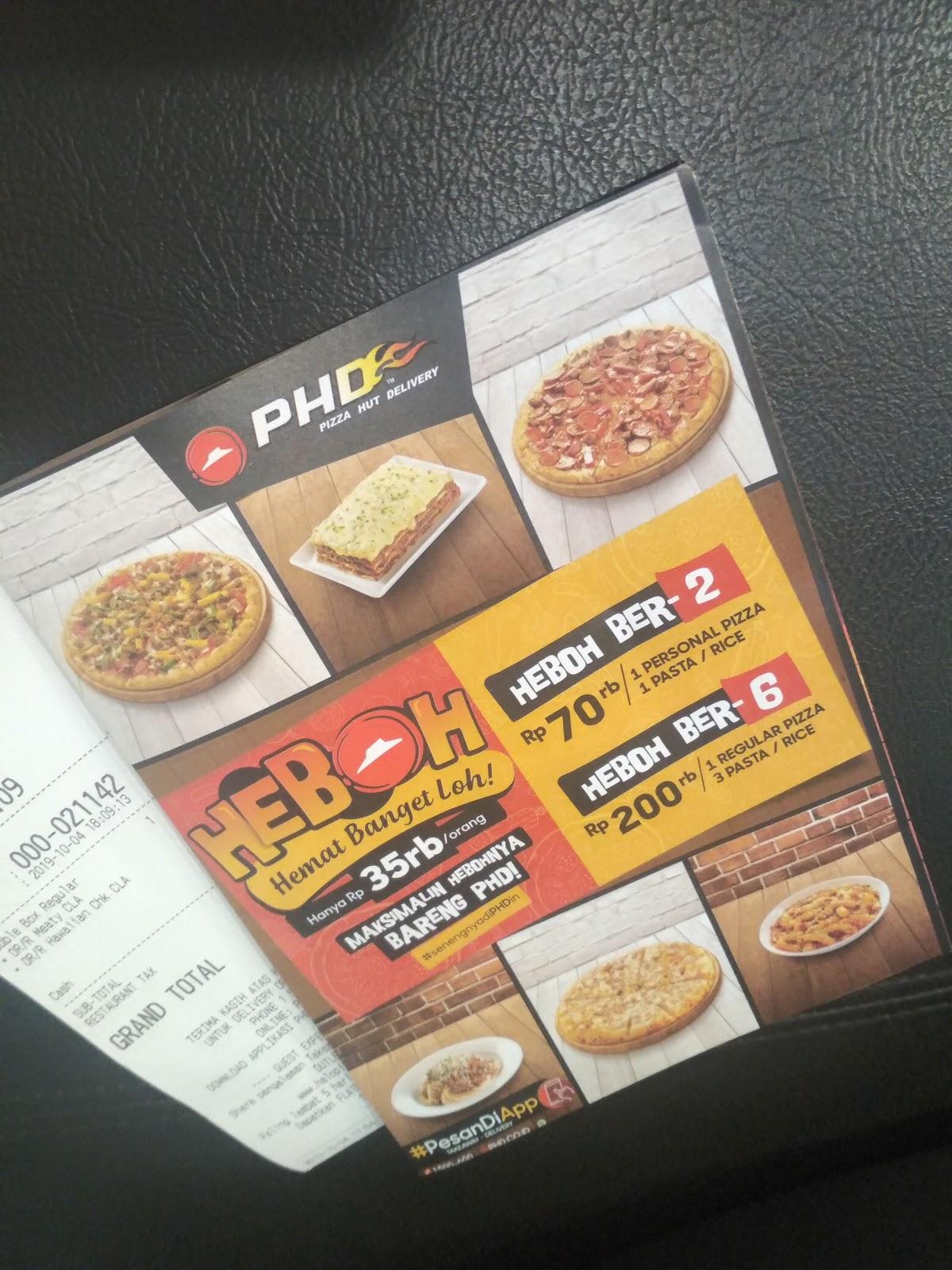 Menu at Pizza Hut Delivery - PHD Indonesia pizzeria, Balikpapan, Jl ...