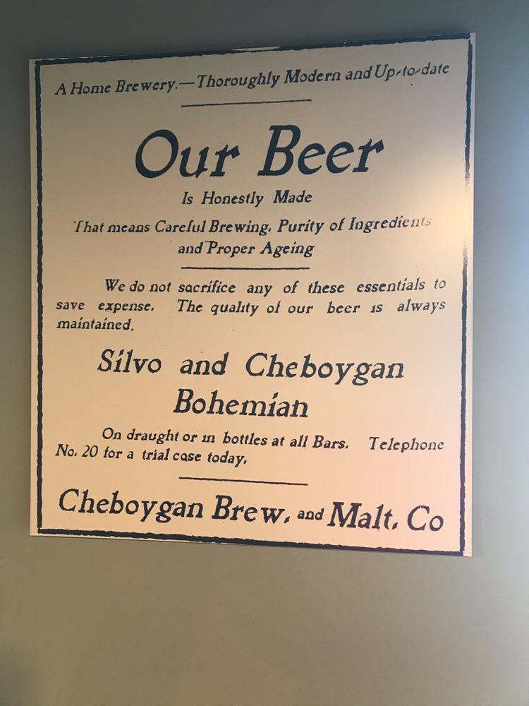 Menu at Cheboygan Brewing Company, Cheboygan