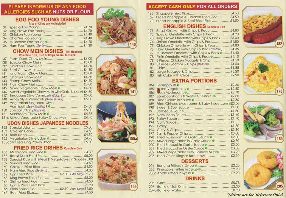 Menu at Happy Village Chinese Takeaway fast food, Mexborough
