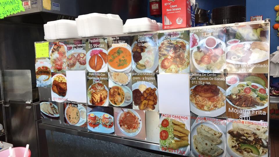 Menu at Honduras Restaurant, Los Angeles, Tampa Ave