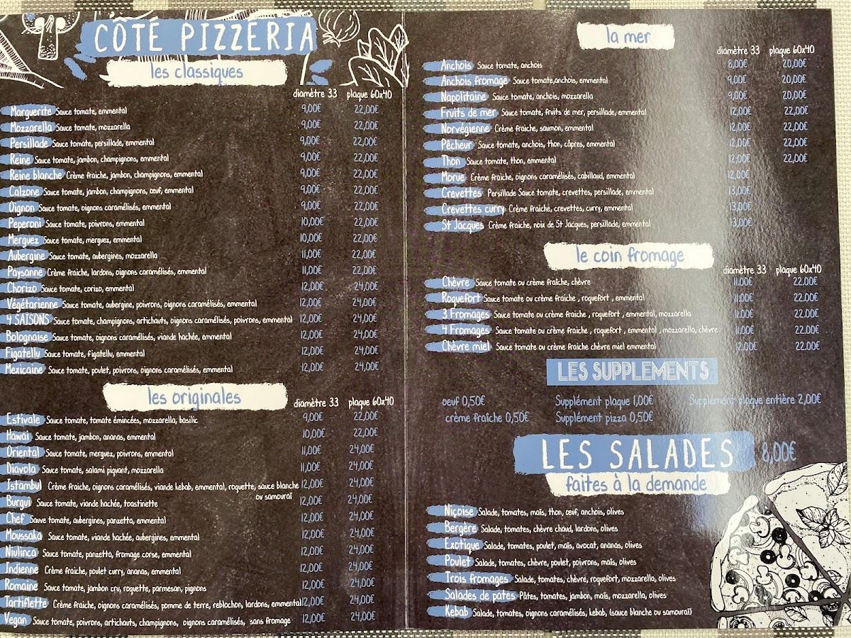 Menu au PIZZA & CO restaurant, Ajaccio