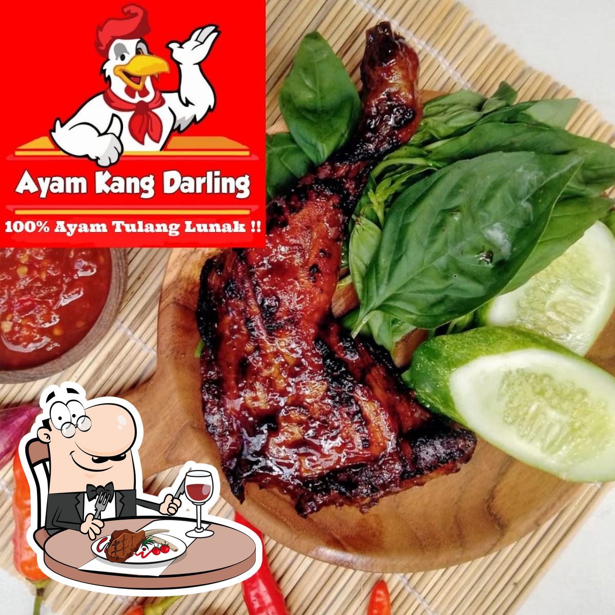 Restaurante Ayam Bakar Tulang Lunak & Geprek Kang Darling, Bandung ...