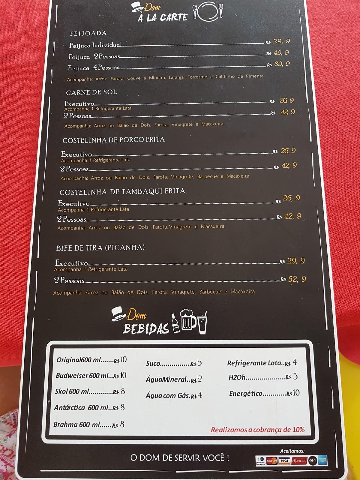 Menu at Los Gattos Restaurante, Rio Branco