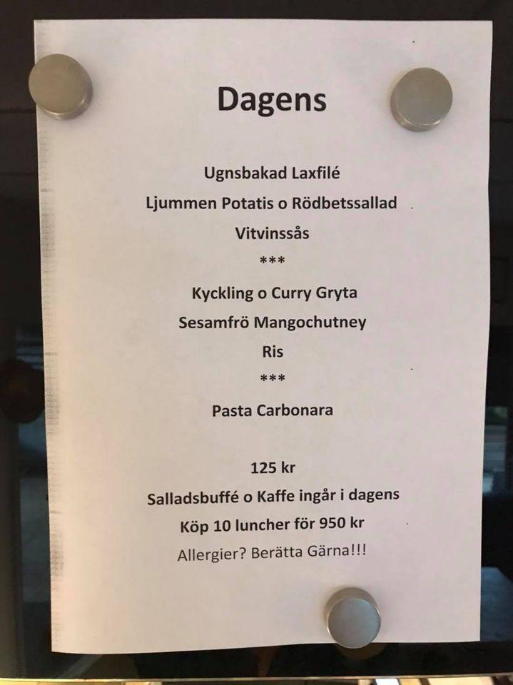 Menu at Niroma's Café & desserts, Veberöd