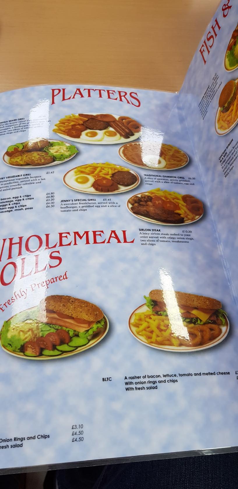 Menu at Jenny's Restaurants - Hemel Hempstead, Hemel Hempstead