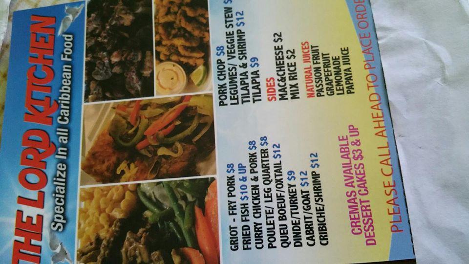 Menu at The Lord Kitchen restaurant, Miramar