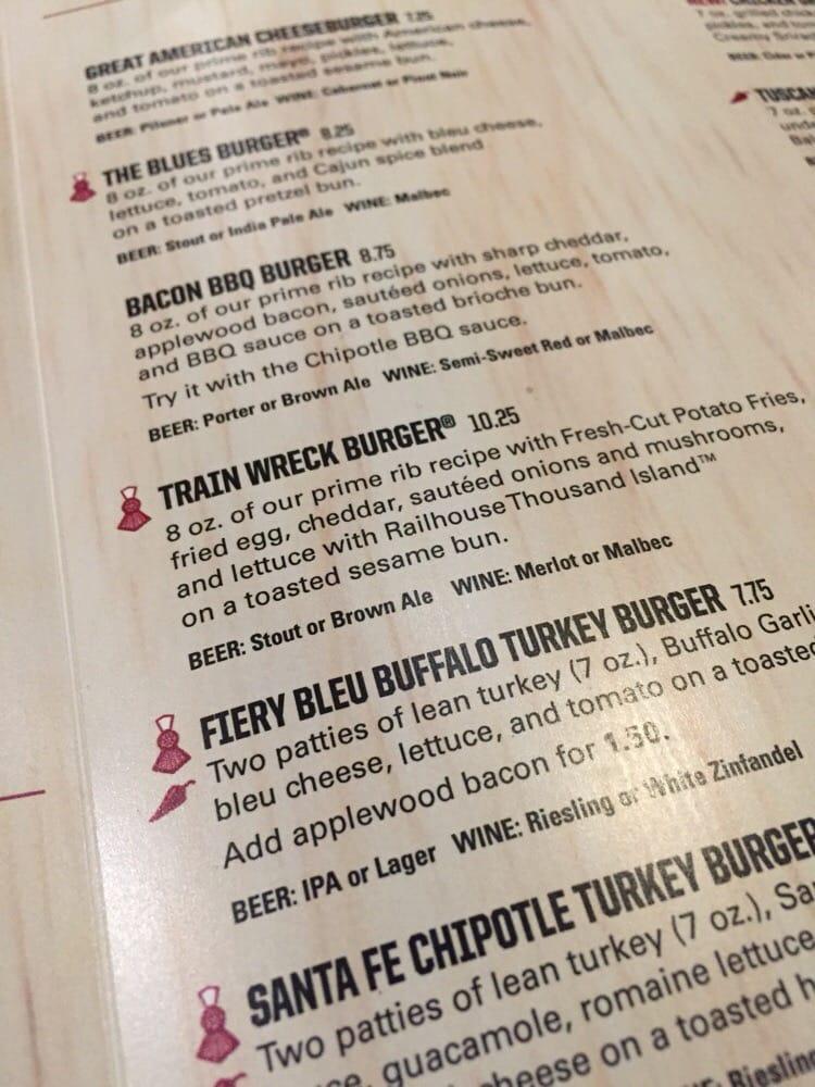Menu at Bagger Dave's restaurant, Schererville