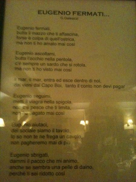 Menu da Capo Boi ristorante di G.Nicola, Roma