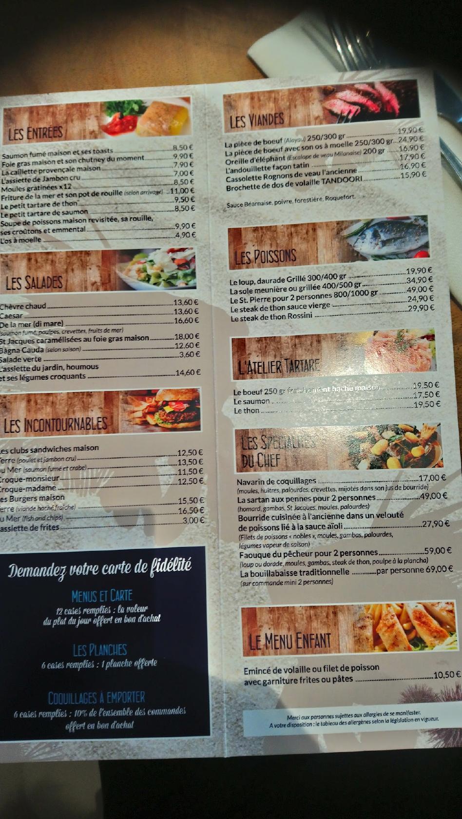 Menu au Le Saint Pierre restaurant, Draguignan
