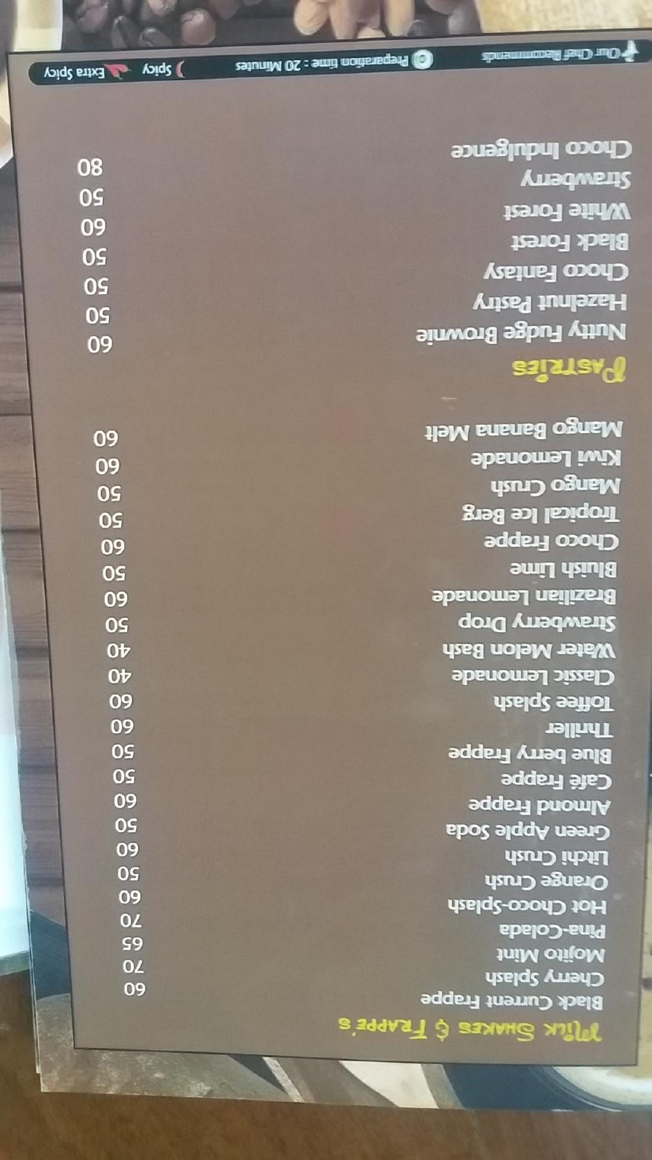 Menu at Swathi Deluxe, Bengaluru, BLOCK-A