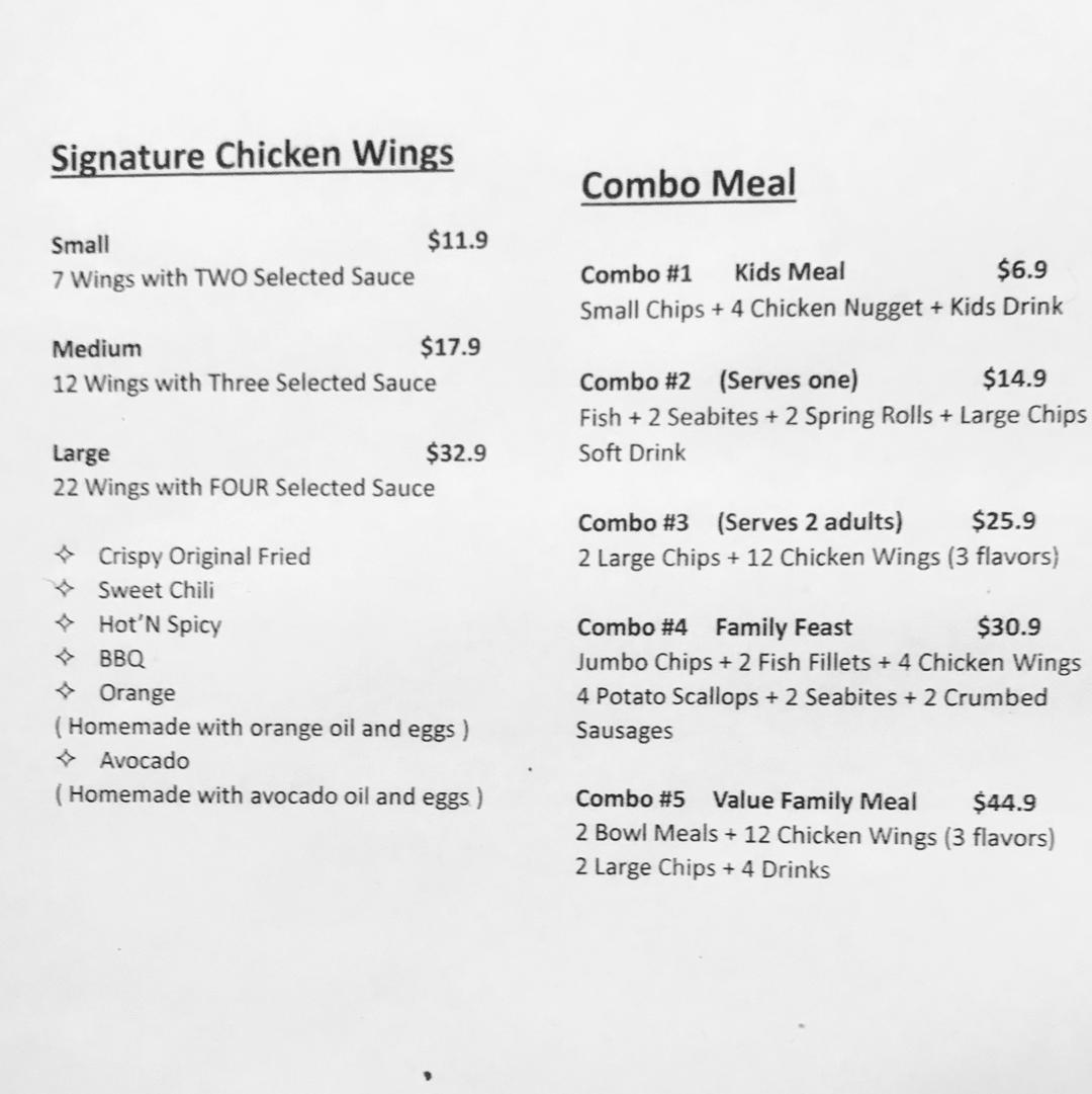 Menu at Heritage Bistro restaurant, Heritage Park