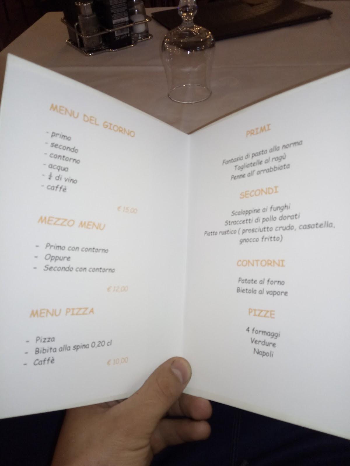 Speisekarte von La Masseria restaurant, Imola