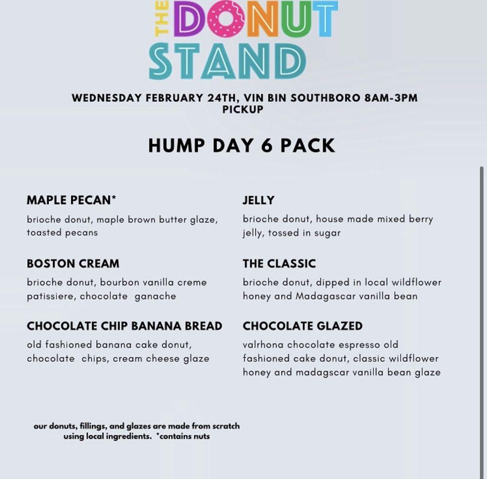 Menu at The Donut Stand, Southborough