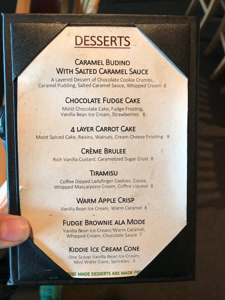 Menu at Divots Restaurant, Hood River