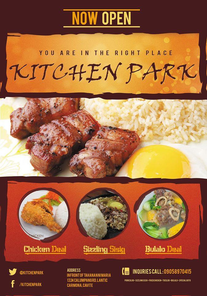 Menu at Kitchen Park restaurant, Carmona