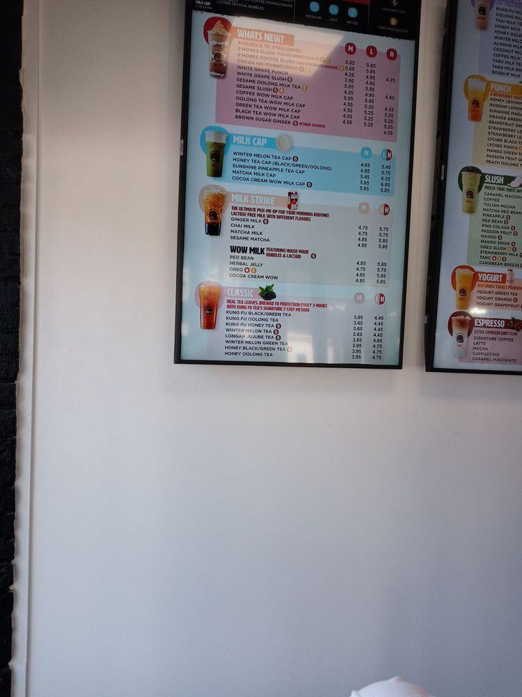 Menu at Kung Fu Tea pub & bar, Kansas City