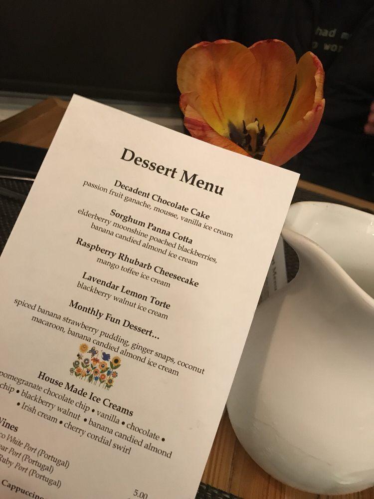 Menu at The Palisades Restaurant, Eggleston